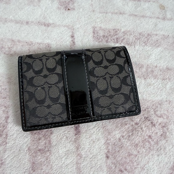 Coach | Bags | Coach Black And Gray Signature Wallet | Poshmark